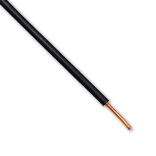 VD-Draad Installatiedraad Schakeldraad 1,5 mm² Zwart - 20 Meter - De Boer