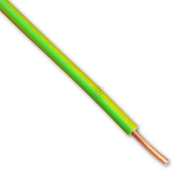 VD-Draad Installatiedraad Aarddraad 2,5 mm² Geel/Groen - 10 Meter - De Boer